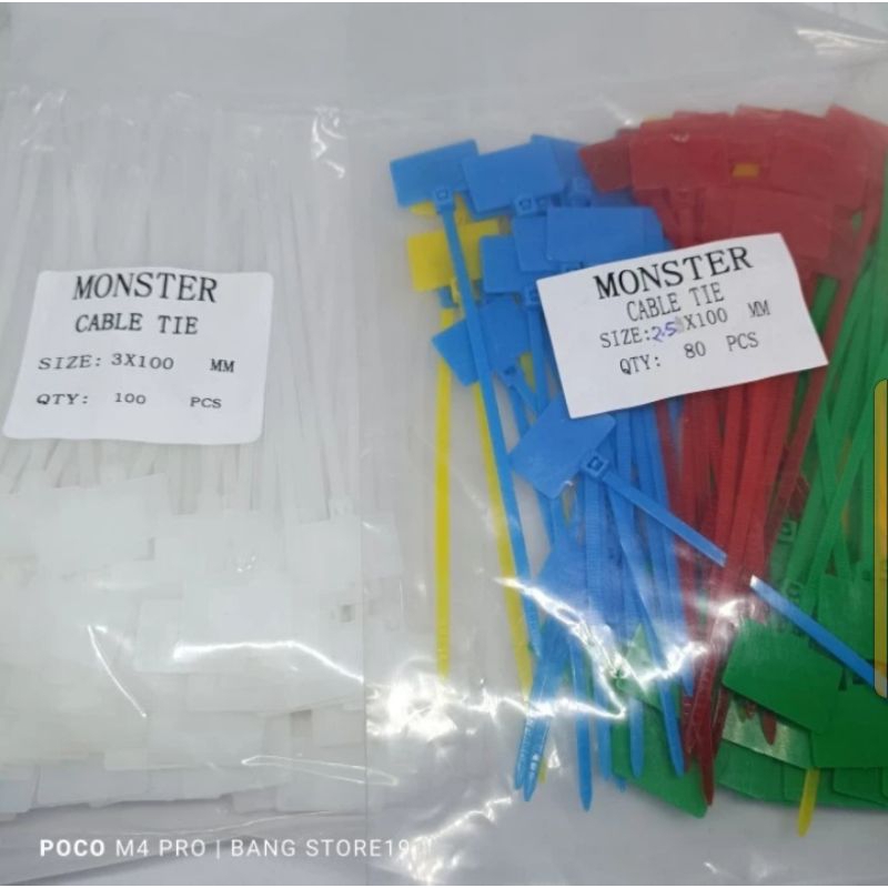 Jual Kabel Ties Label Nylon Cable Tie Ripet Rivet 2,5x100 mm 2,5×100mm ...
