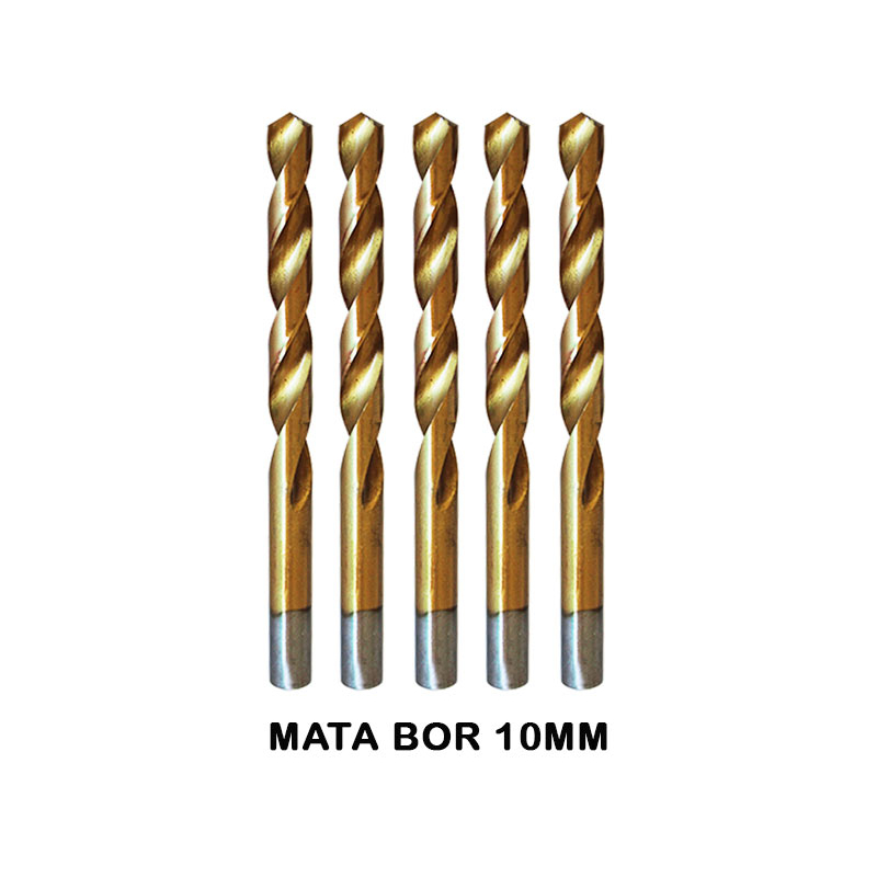 Jual EELIC HSS-10MM Isi 5 pcs Mata bor besi ukuran 10 mm ujung mata bor ...
