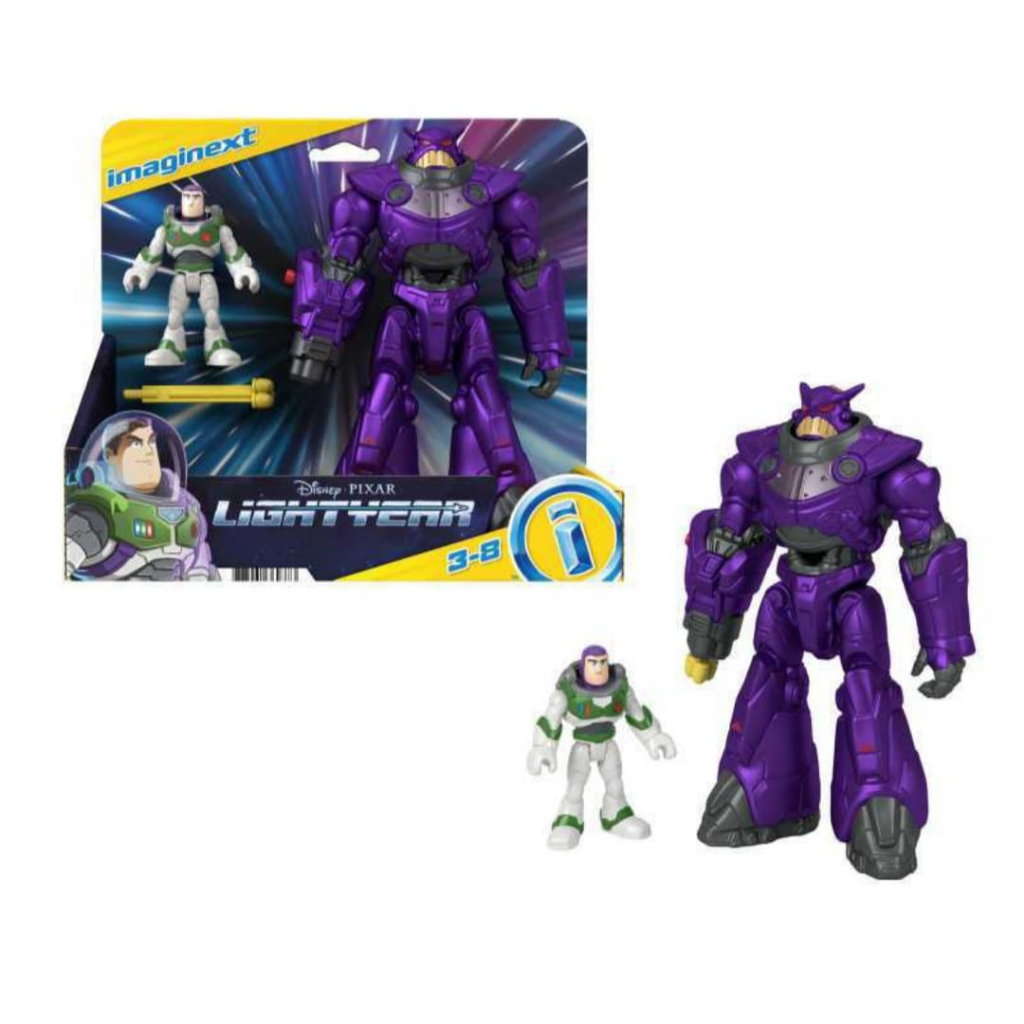 Jual Imaginext Disney Pixar Buzz Lightyear Battle Blast Zurg Robot ...