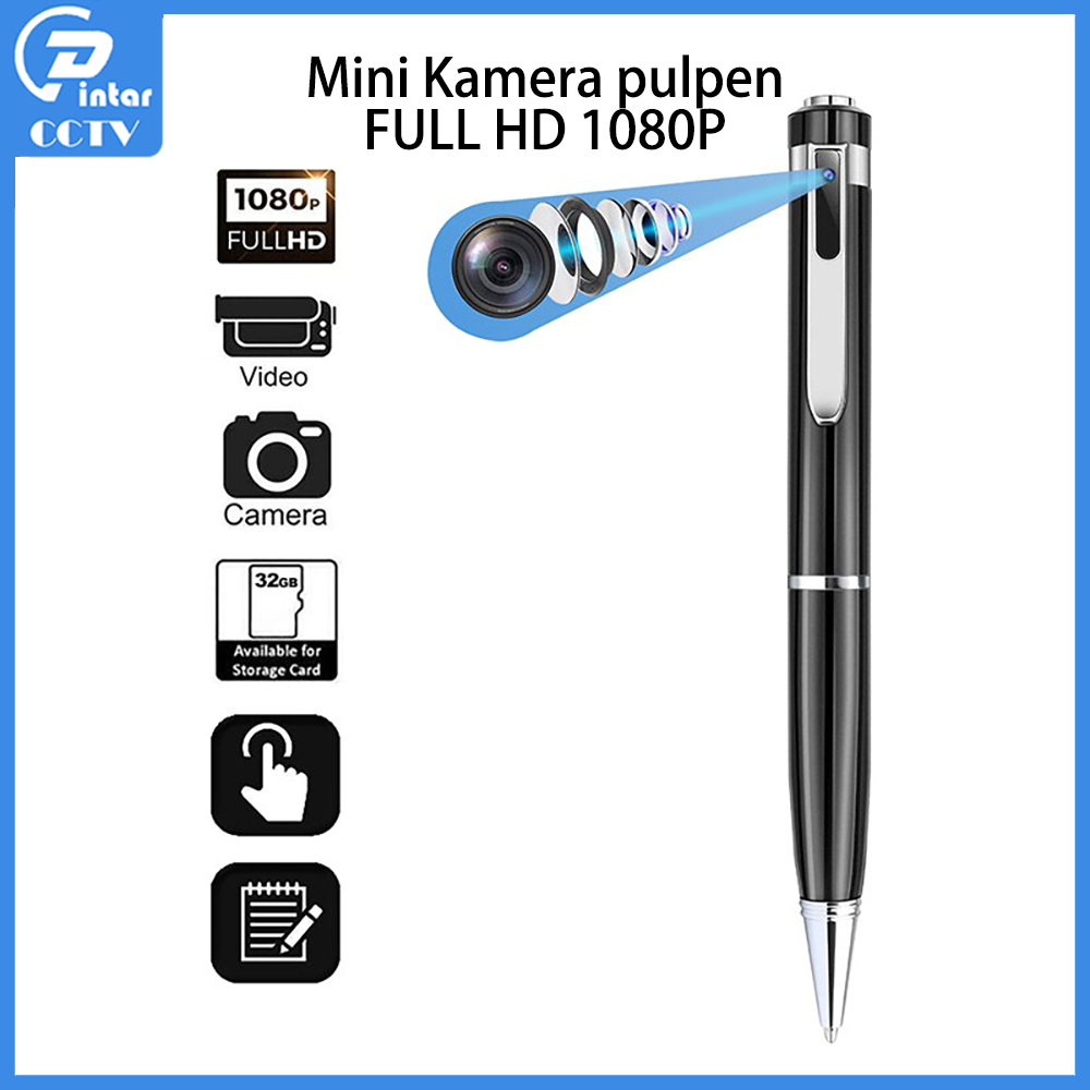 Jual CCTV Kamera Mini portabel Pengintai Tersembunyi camera Pen Full HD ...