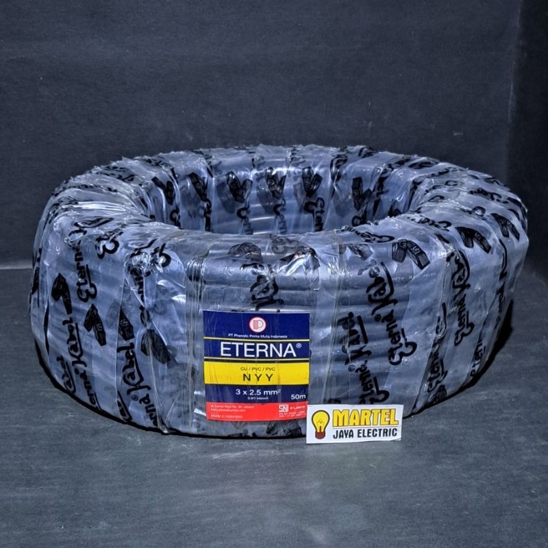 Jual Kabel listrik NYY ETERNA 3X2,5mm @50M / kabel listrik kawat ...