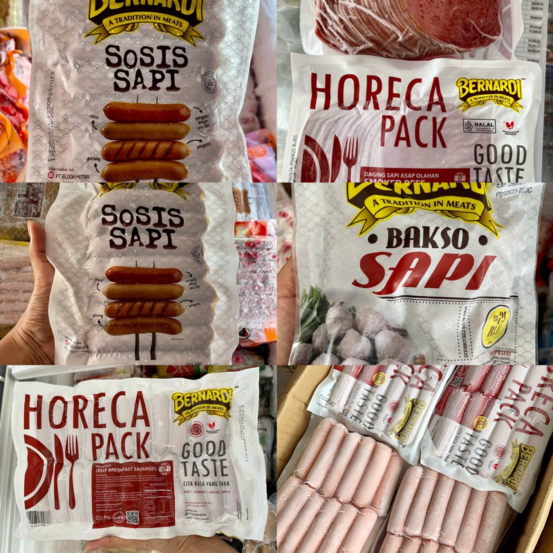 Jual Bernardi Horeca Pack Sosis Sapi Breakfast / BHP Sosis Sapi ...