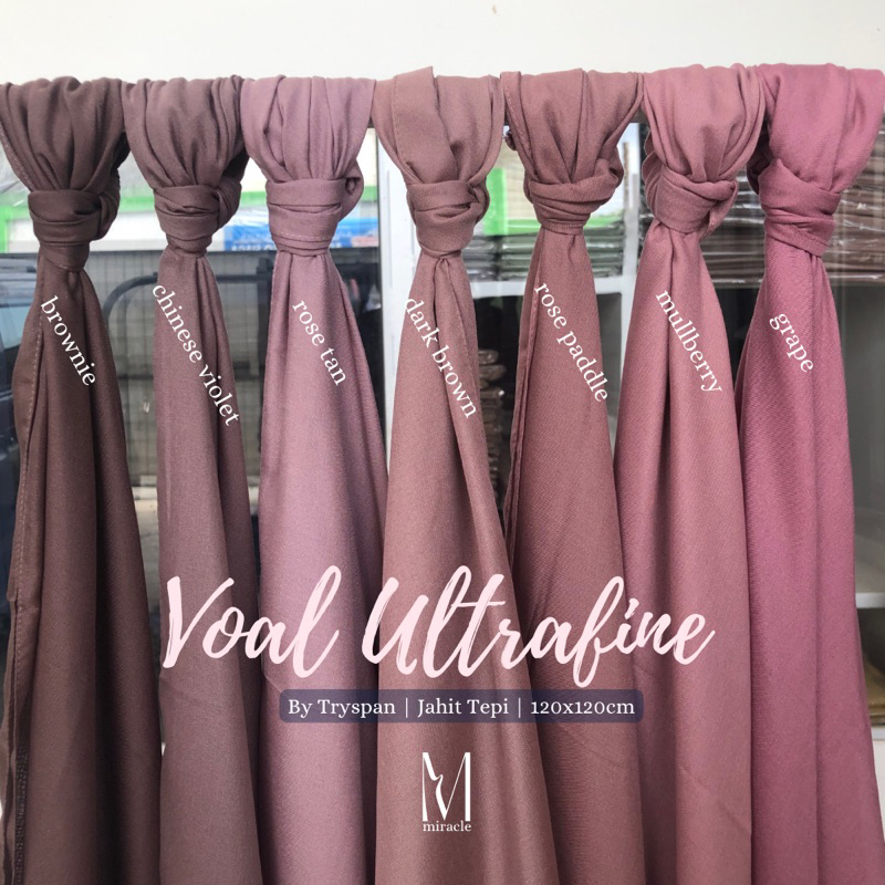 Jual Miracle | Voal Ultrafine Jahit Tepi | Part II | 120x120 | Hijab ...