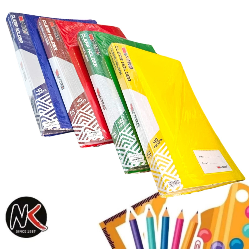 Jual Clear Holder F4 isi 40/Map plastik F4 isi 40/pocket folio isi 40 ...