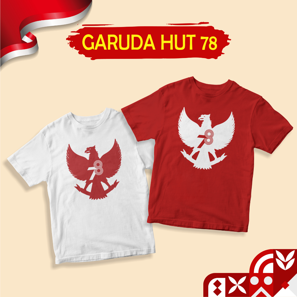 Jual KAOS ANAK GARUDA HUT RI 78 | BAJU ANAK KEMERDEKAAN INDONESIA | TSHIRT ANAK AGUSTUSAN ...