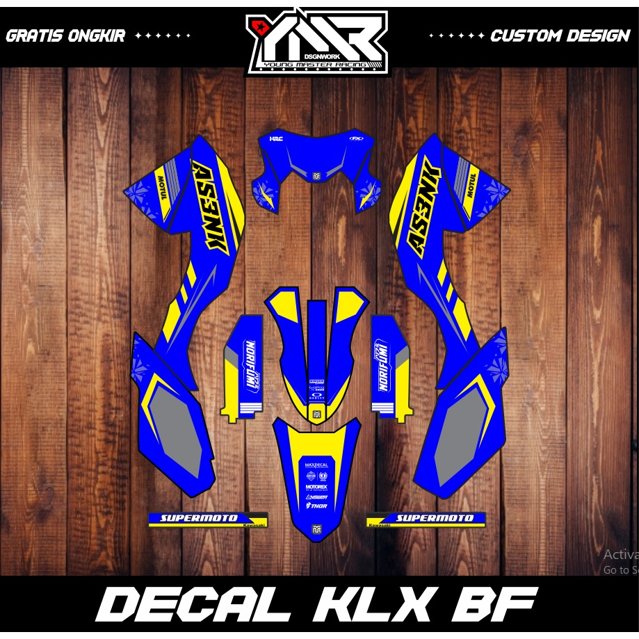 Jual Decal sticker stiker motor D TRACKER/DTX Full custom warna cerah ...