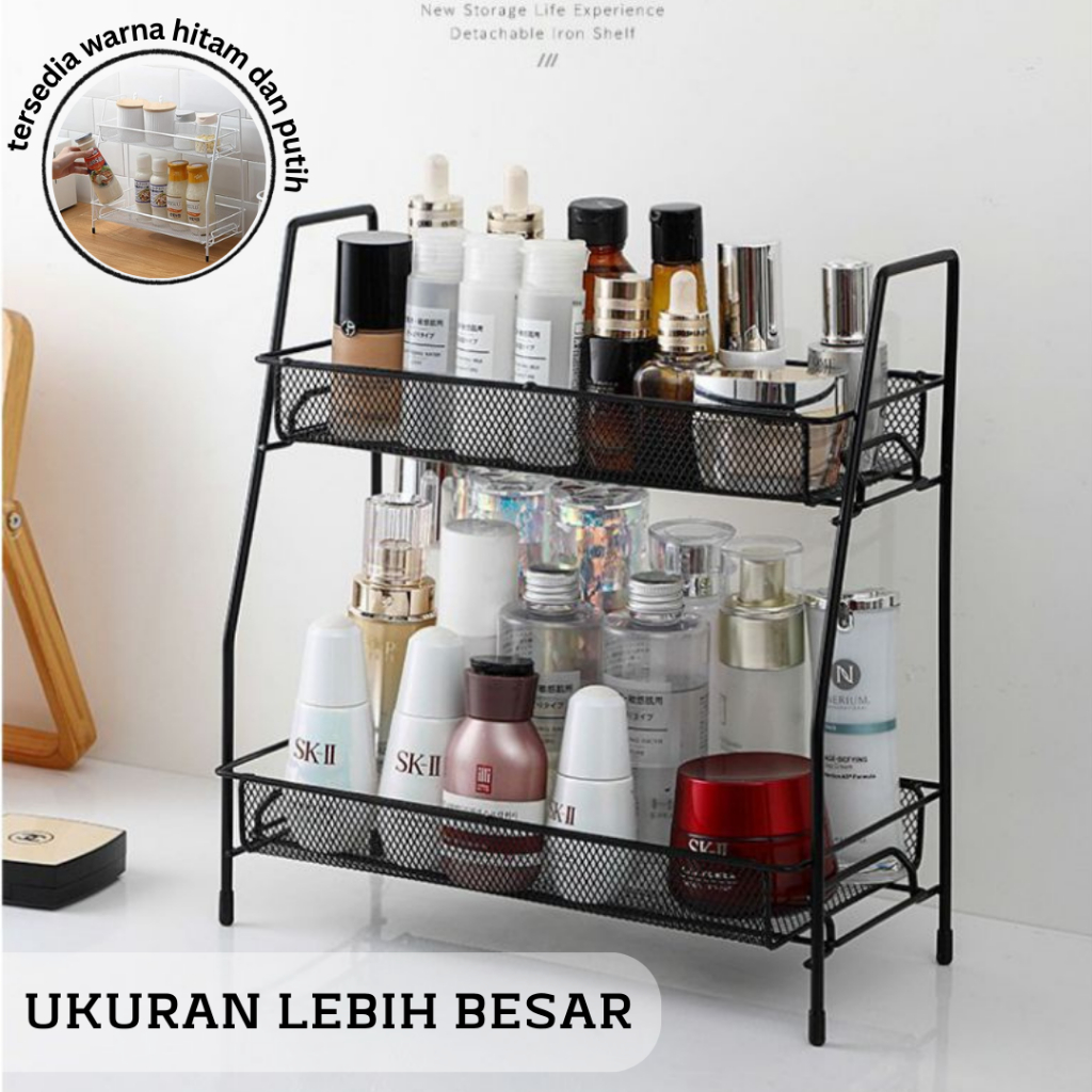 Jual Rak Besi Rak Bumbu Dapur minimalis Rak Kosmetik besi Serbaguna Rak ...