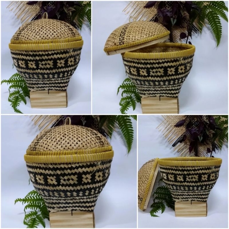Jual BAKUL NASI BAHAN BAMBU / BOBOKO MOTIF ANYAMAN BLURIK | Shopee ...