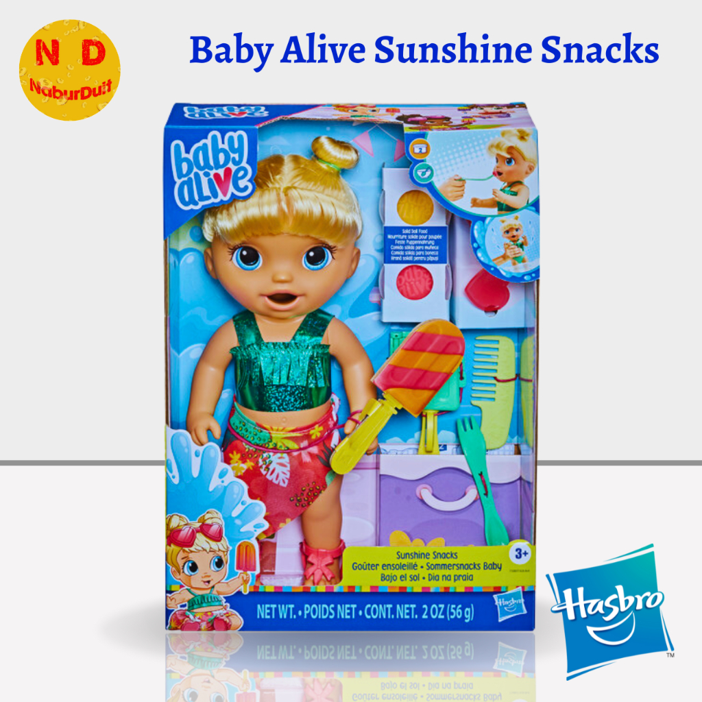 Jual Baby Alive Sunshine Snacks Original Hasbro Blonde Hair Mainan Anak ...
