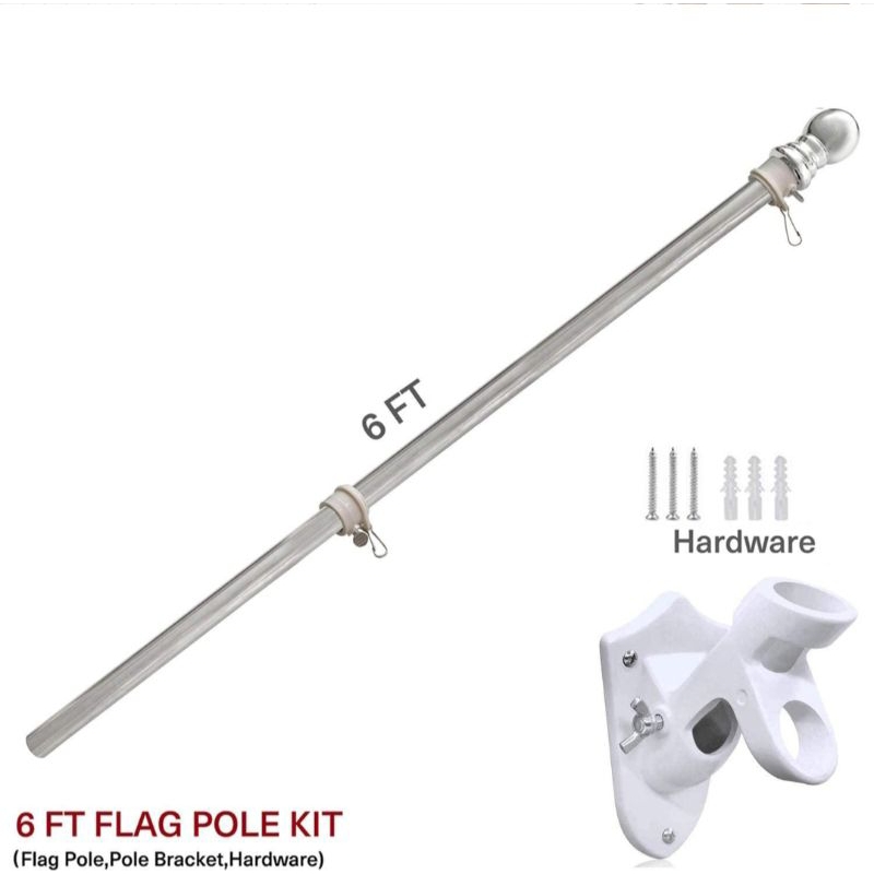 Jual Tiang Bendera Bahan Stainless Steel Ukuran 1,8M Flagpole Bracket ...