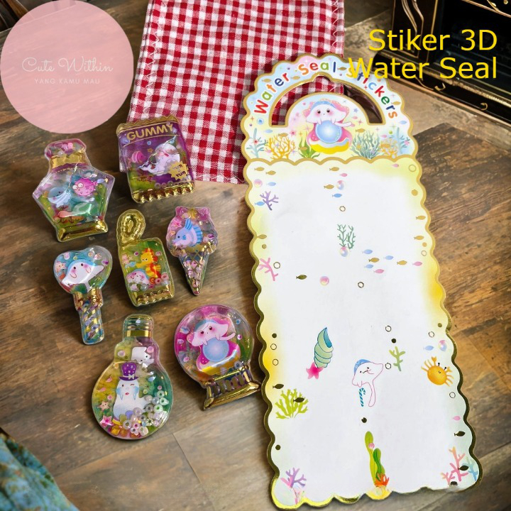 Jual Stiker Timbul 3D Tembok Dinding Tempel - MOTIF WATER SEAL ...