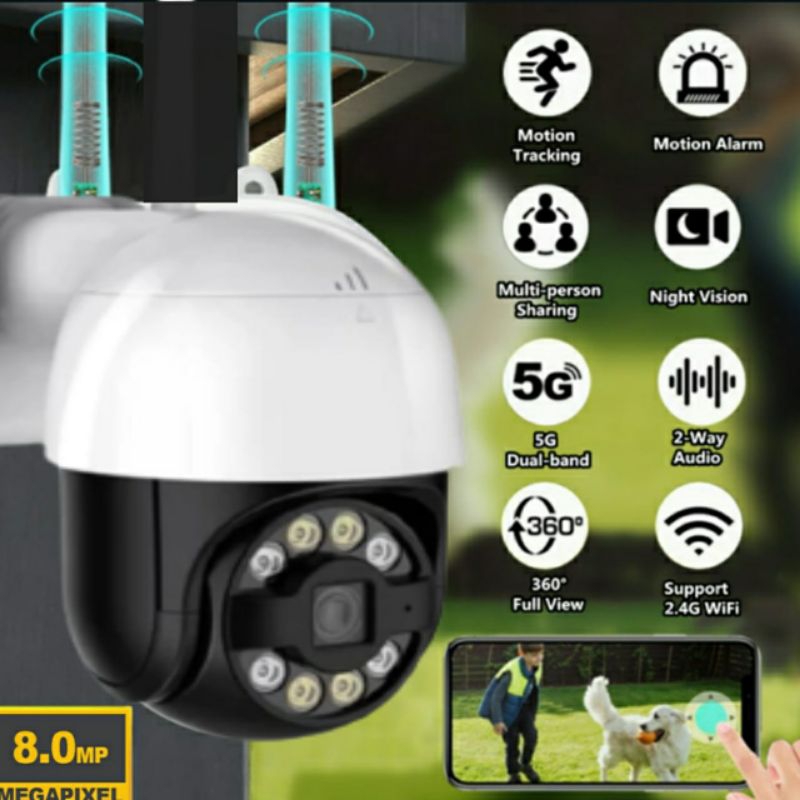 Jual CCTV IP CAM OUTDOOR V380PRO 8MP KAMERA FULL HD CCTV WIRELESS ...