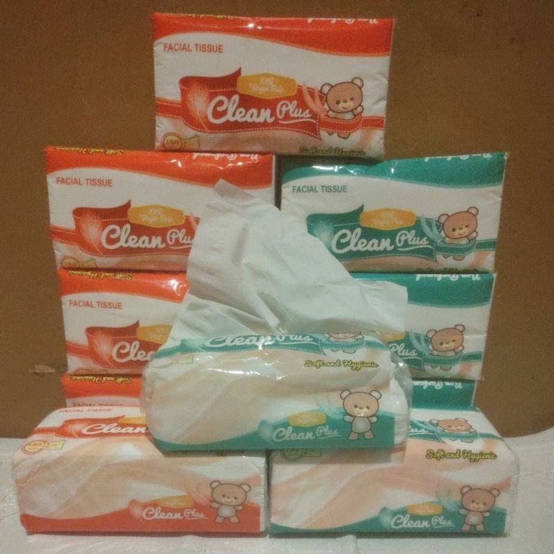 Jual TISSUE CLEAN PLUS 2PLY(180 SHEETS) | Shopee Indonesia