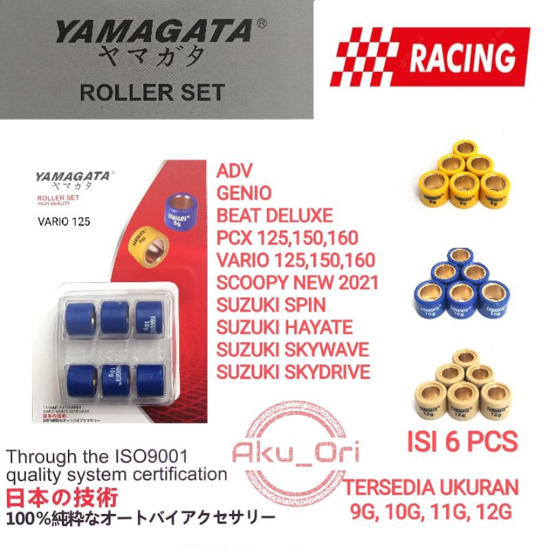 Jual ROLLER SET VARIO 125 YAMAGATA Roller racing set vario 150 pcx ...