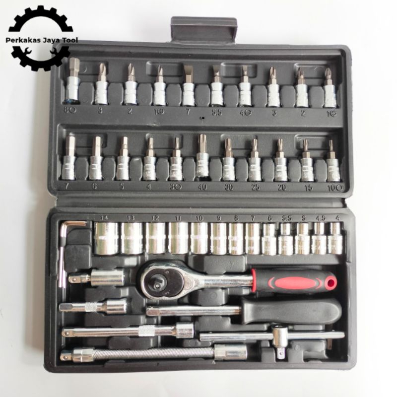 Jual Kunci Sock Set 46 Pcs Kunci Shock Set Socket Set Mobil Motor ...