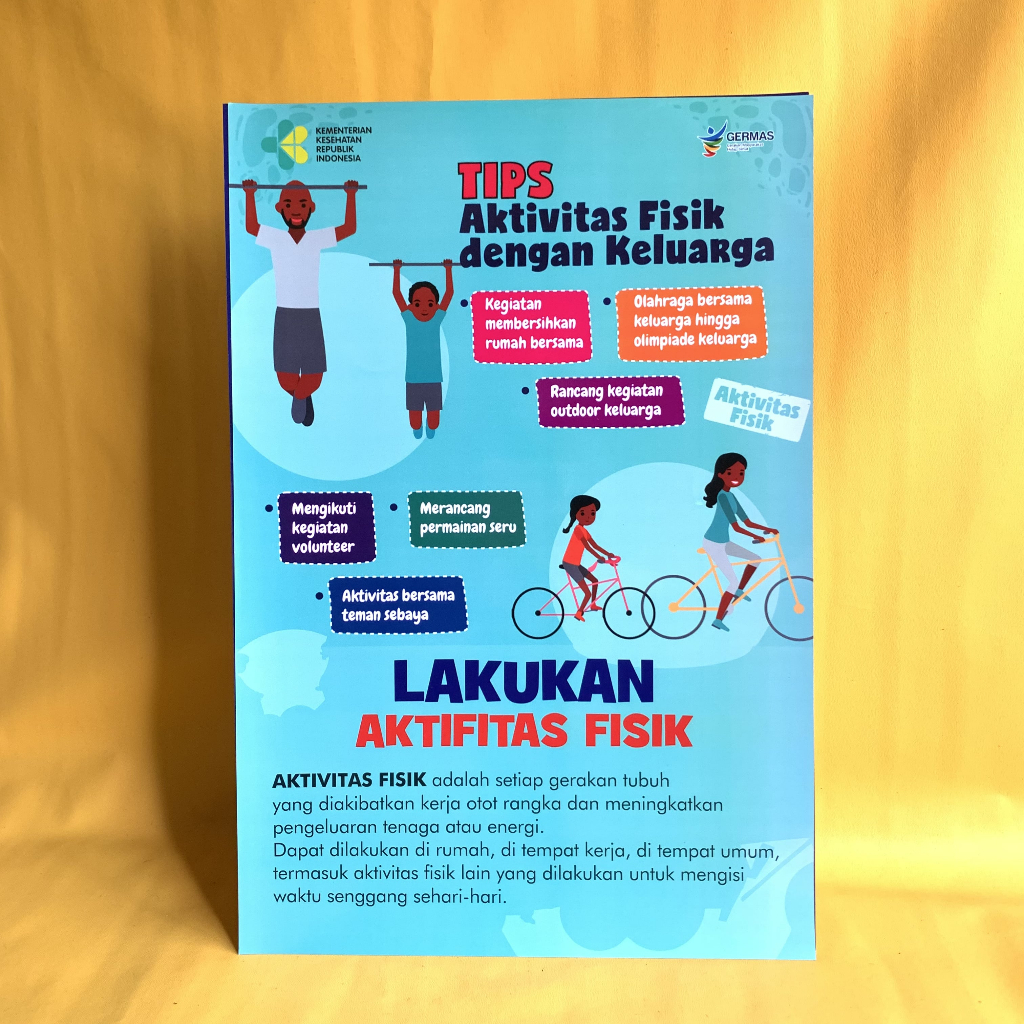 Jual Poster Kesehatan | Lakukan Aktivitas Fisik Dengan Keluarga ...