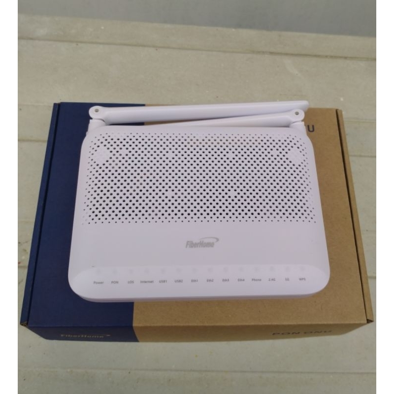 Jual ONT GPON_FIBERHOME HG6145D2 DualBand PLUS ADAPTOR | Shopee Indonesia