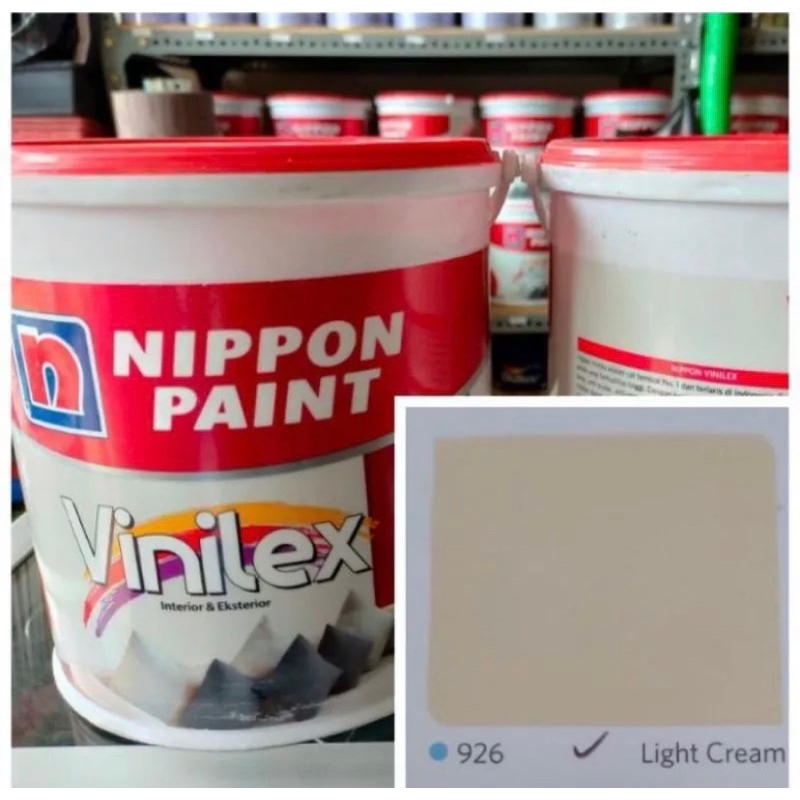 Jual NIPPON Paint Vinilex Light Cream 5kg | Shopee Indonesia