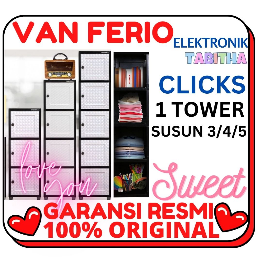 Jual Tabitha Lemari Plastik Mini Loker Serbaguna Minimalis Tabitha ...