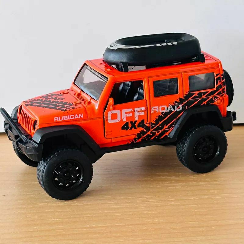 Jual MOBIL DIE CAST RUBICON OFF ROAD SCALE 1:32 PULLBACK WARNA ORANGE ...