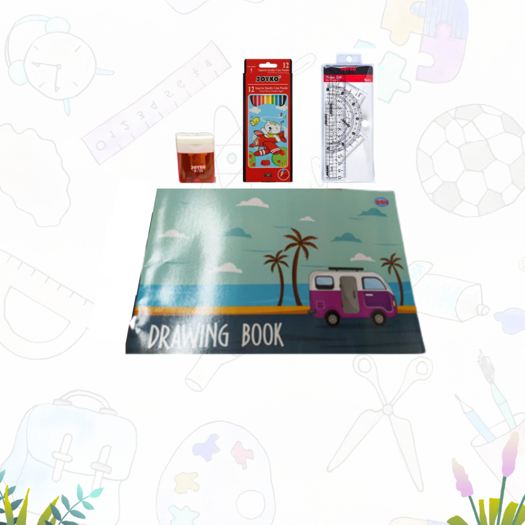 Jual PAKET MEWARNAI 5/PAKET ALAT TULIS UNTUK GAMBAR/PAKET PERLENGKAPAN ...