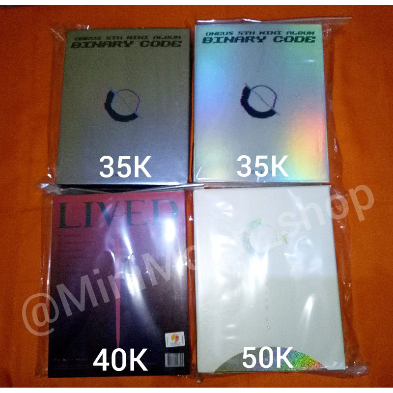 Jual Ready Stock Oneus Album Only (Raise Us, Lived, Binary Code) dan ...