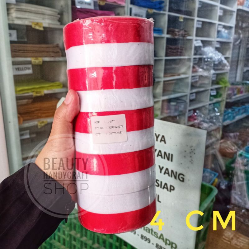 Jual 1 SLOP Pita Bendera Merah Putih Pita kado untuk Agustusan momen ...