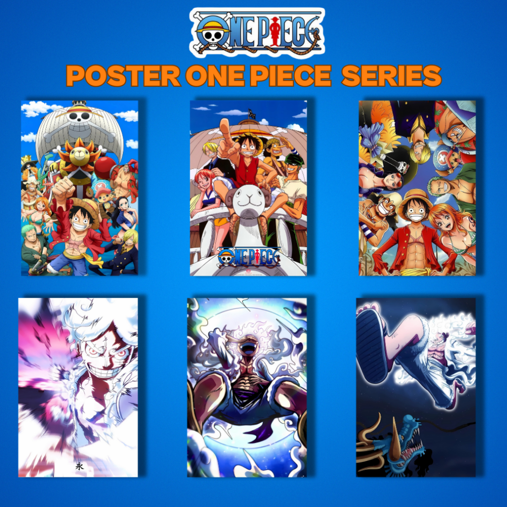 Jual Poster Anime One Piece Size A4 Luffy Kru Topi Jerami Poster Anime ...