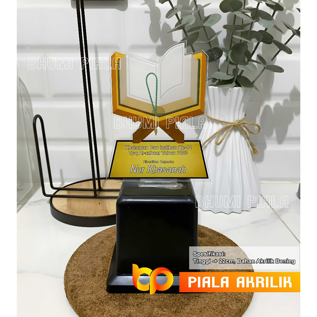 Jual Piala Akrilik Al-Qur'an/Piala Tahfidz/Piala MTQ/Piala Mengaji ...