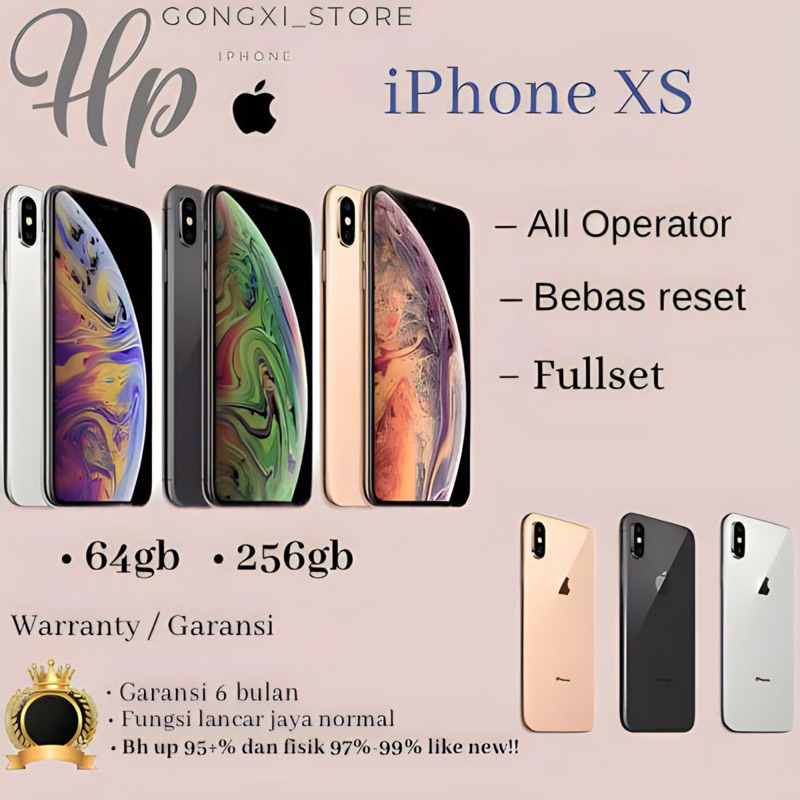 Jual Apple iPhone XS 64GB/256GB SECOND MULUS LIKE NEW NORMAL KONDISI ...
