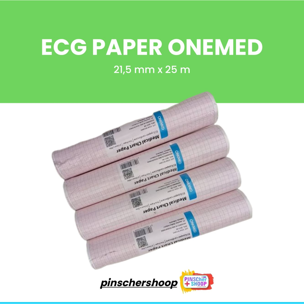 Jual ECG Paper Kertas EKG 21,5 mm x 25 m Untuk Alat Cardio 2000/ Cardio ...