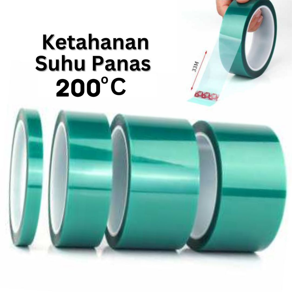 Jual Tape Perekat Lakban anti Panas Isolasi Solatip Tahan Panas Hingga ...