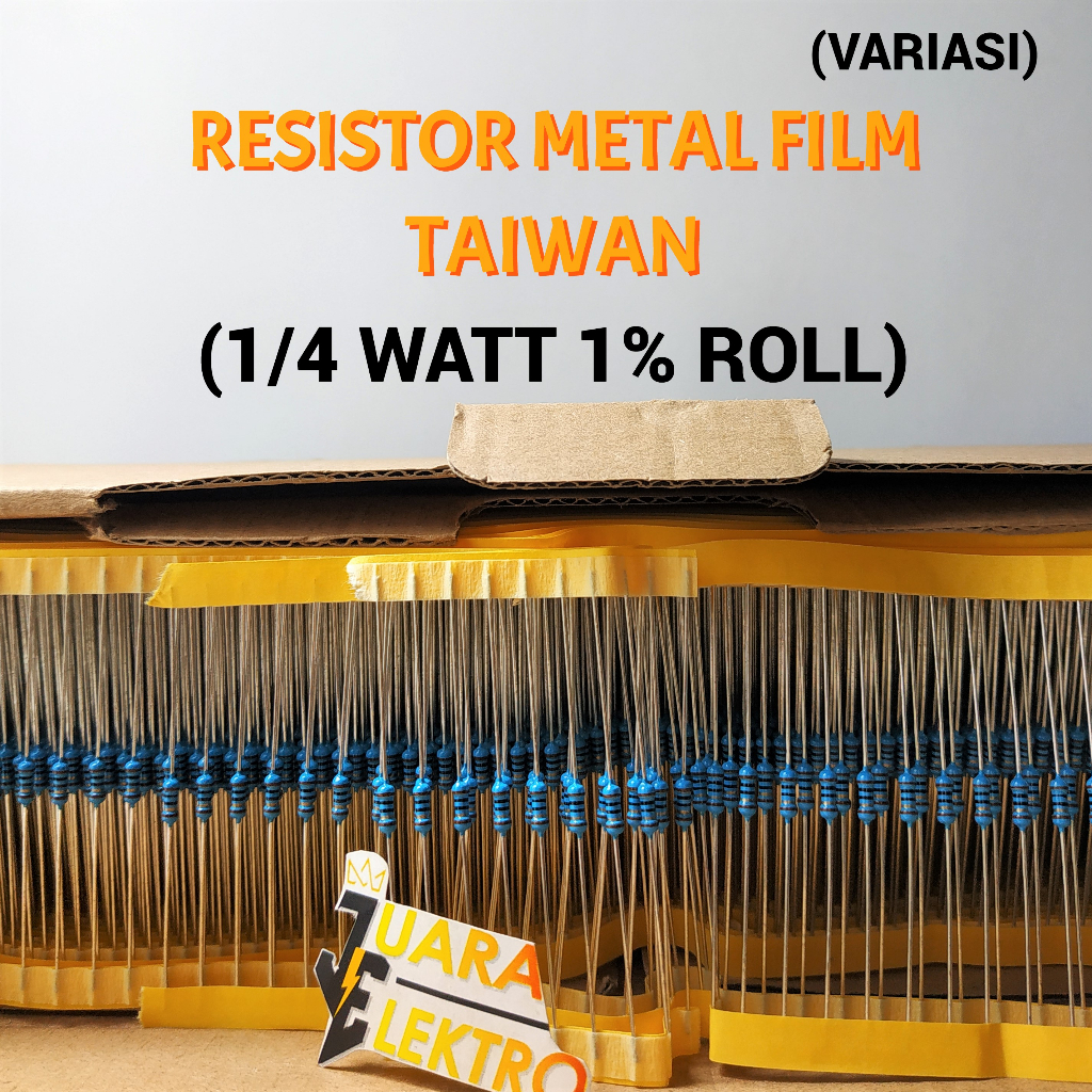 Jual (10 PCS) RESISTOR 1/4 Watt 1% ROLL METAL FILM | Resistor ...