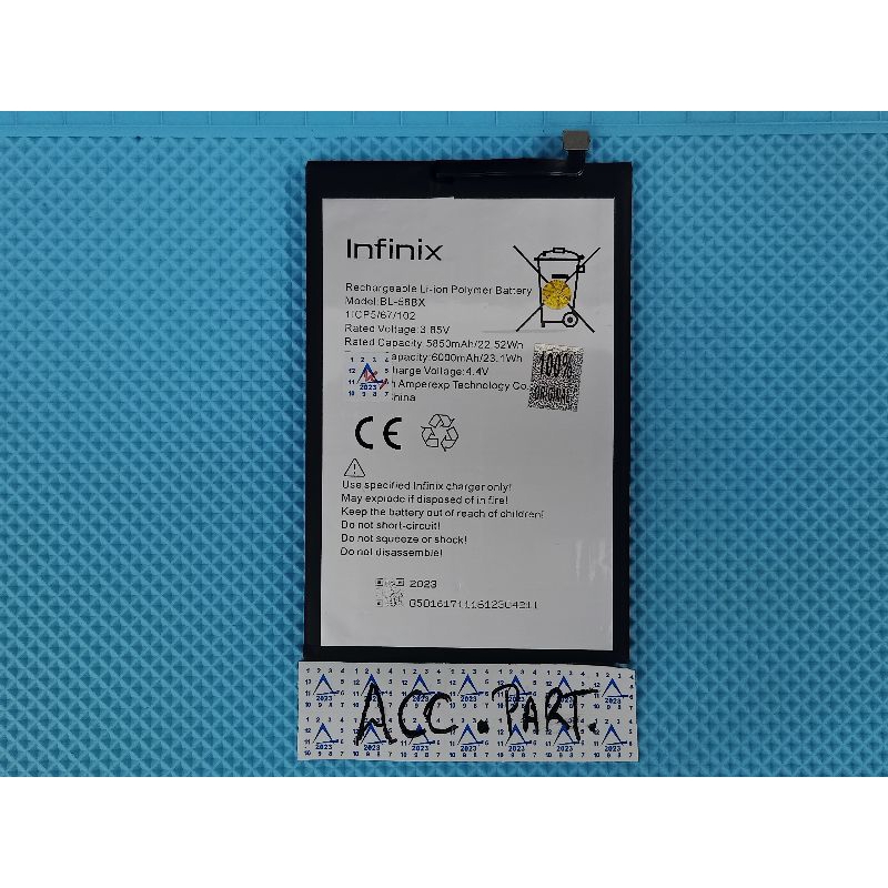 Jual BATERAI INFINIX Hot 9 Play X680 Hot 10 Play Hot 10S BL58BX ORI ...