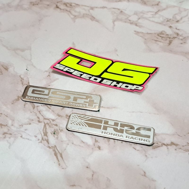 Jual Emblem ESP Emblem HRC Stainless Stiker Logo ESP+ 3D Timbul Beat ...