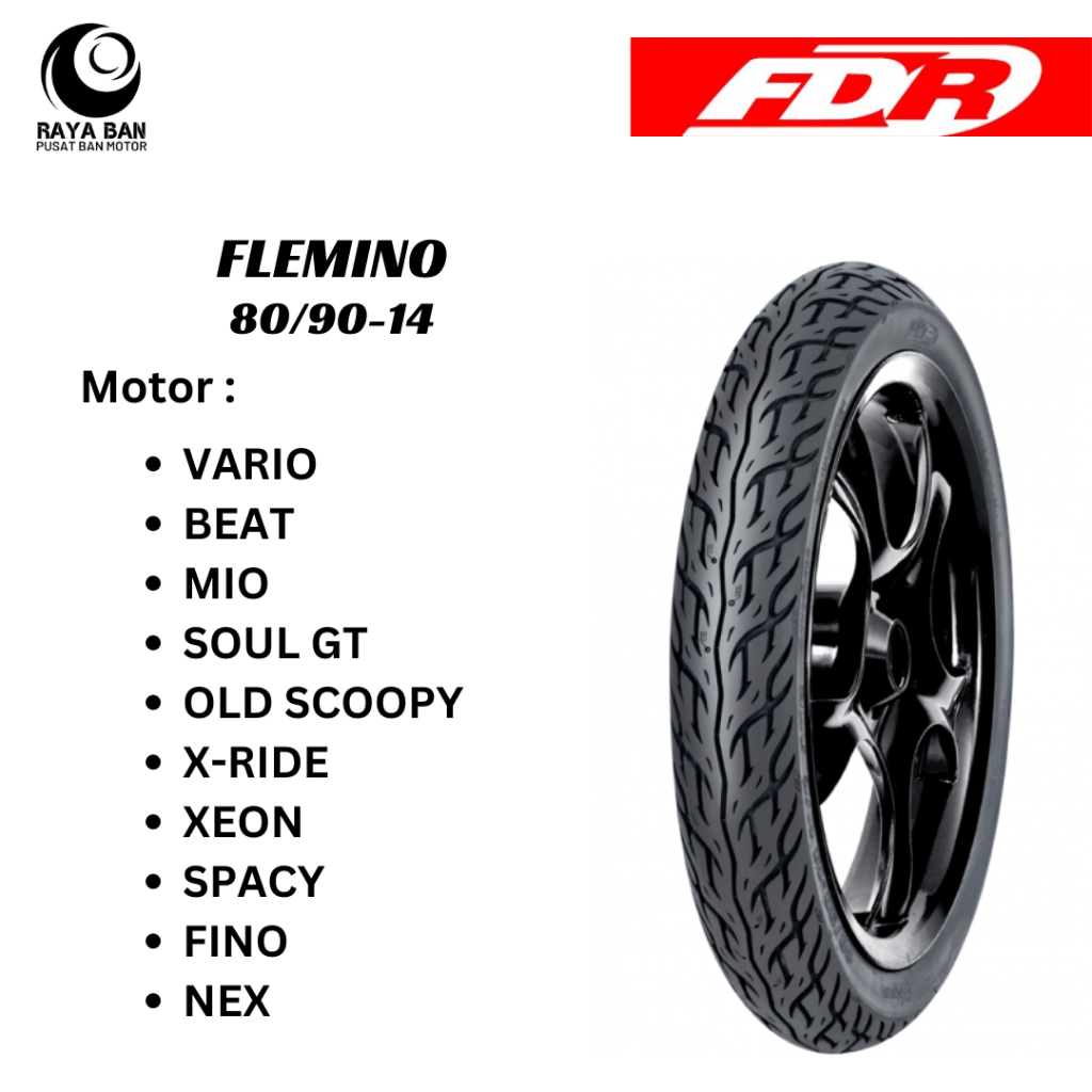 Jual Ban Motor FDR Flemino 80/90-14 TL | Shopee Indonesia