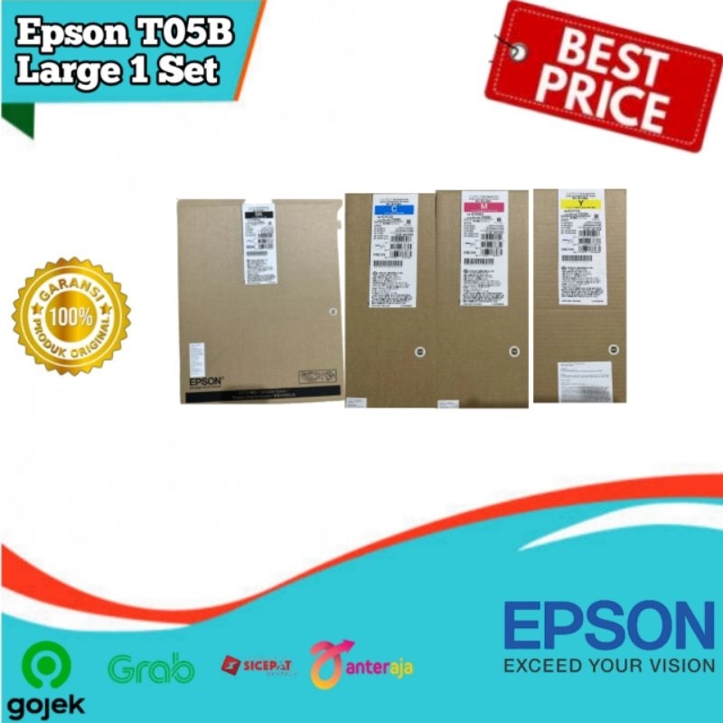 Jual Tinta Epson T05B 1 Set (BK C M Y) Large Original Cartridge ...