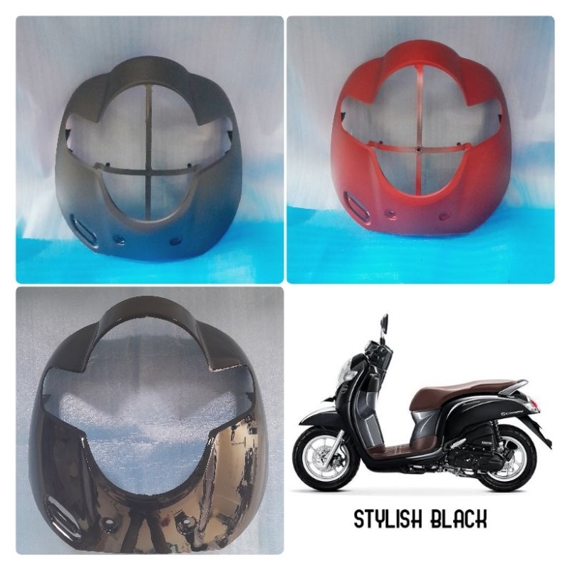 Jual cover front tameng panel depan scoopy fi new k93 donat 2017 2018 ...