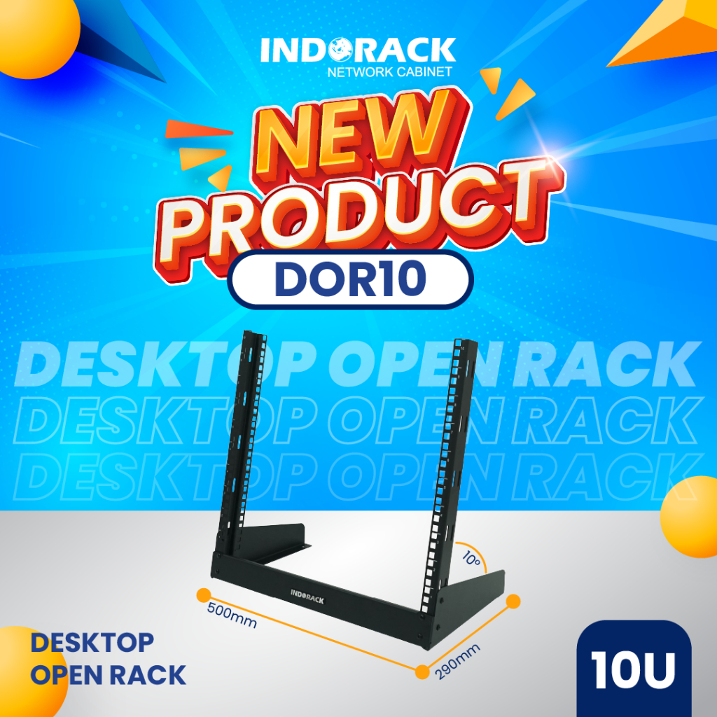 Jual INDORACK DESTKOP OPEN RACK 10U DEPTH 290MM DOR10 RAK AUDIO RECEIVER | Shopee Indonesia