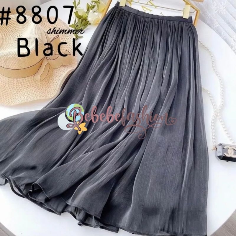 Jual Shenina Shimmer Skirt | Rok Bahan Shimmer Elegant Warna Pastel Rok ...