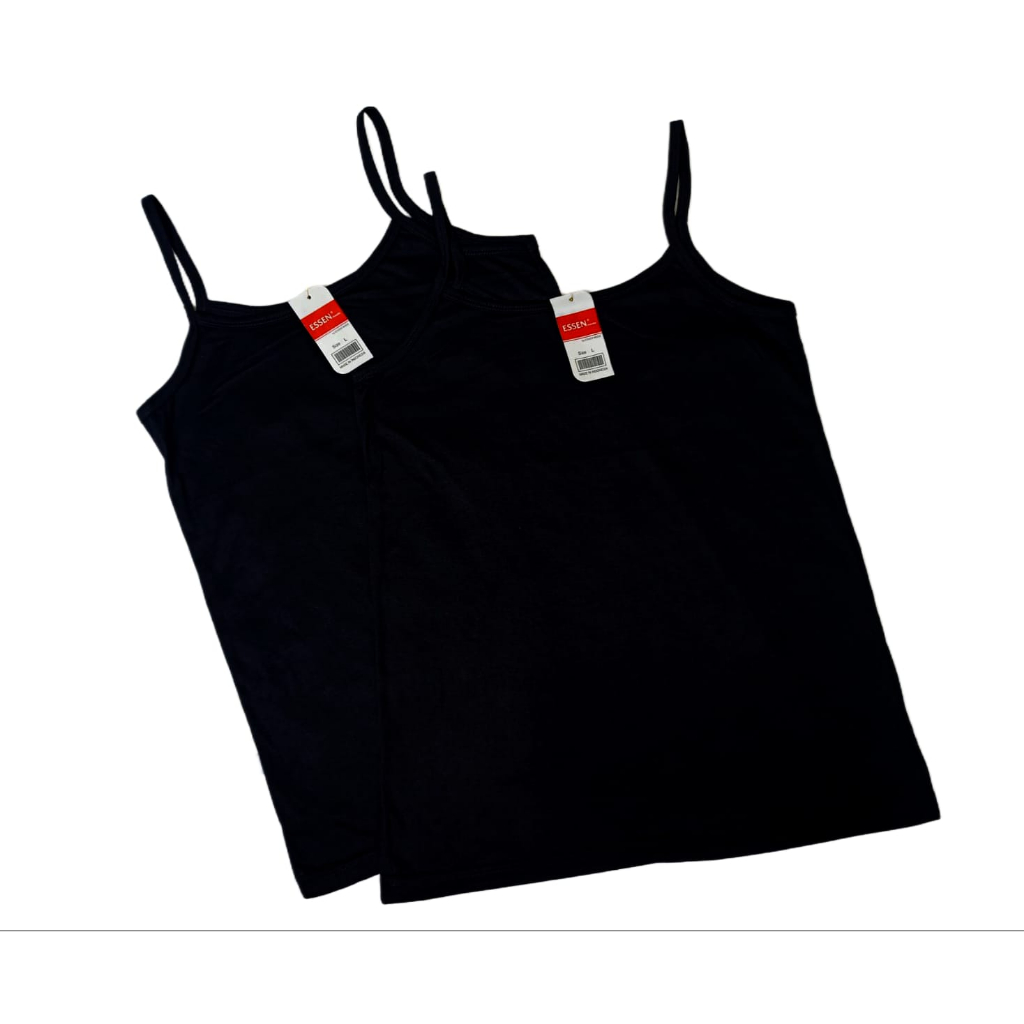 Jual Tanktop Hitam Polos / Tanktop Dewasa Tali Kecil / Atasan Polos ...