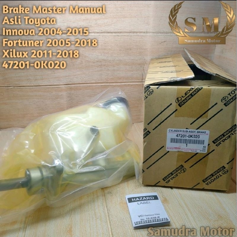 Jual Brake Master Atau Master Rem Atas Toyota Innova / Fortuner / Hilux ...