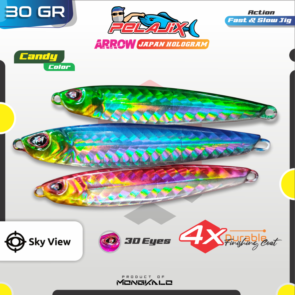 Jual Umpan Metal Jig 30 Gram Mongkalo Pelajix Umpan Jig 30g 30 gr 30grm 30 grm Metaljig 30gr 30 ...