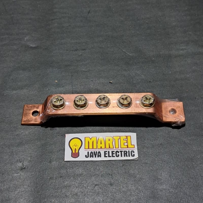 Jual Nol arde terminal busbar / grounding tembaga INS 20x3x150 | Shopee ...