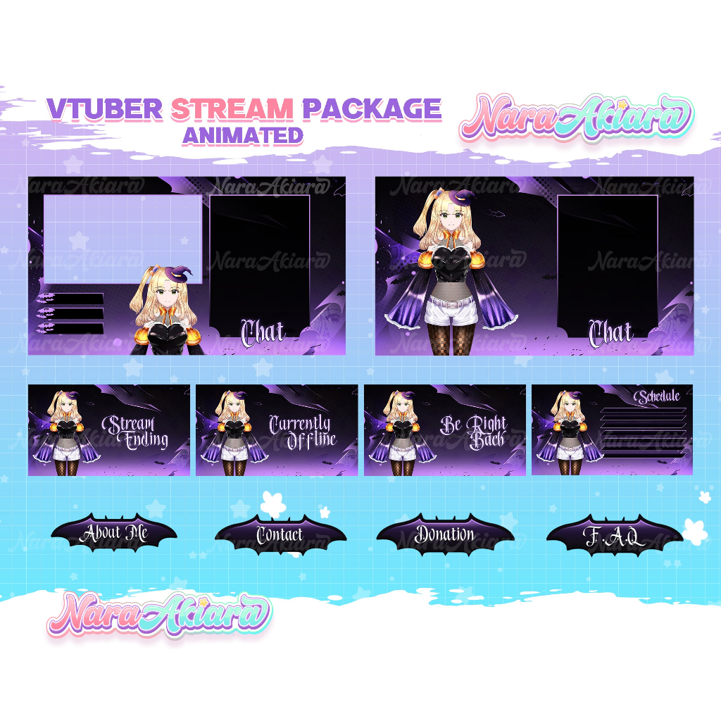 Jual Desain Menarik dari Paket Overlay untuk Streamer, Desain Overlay ...