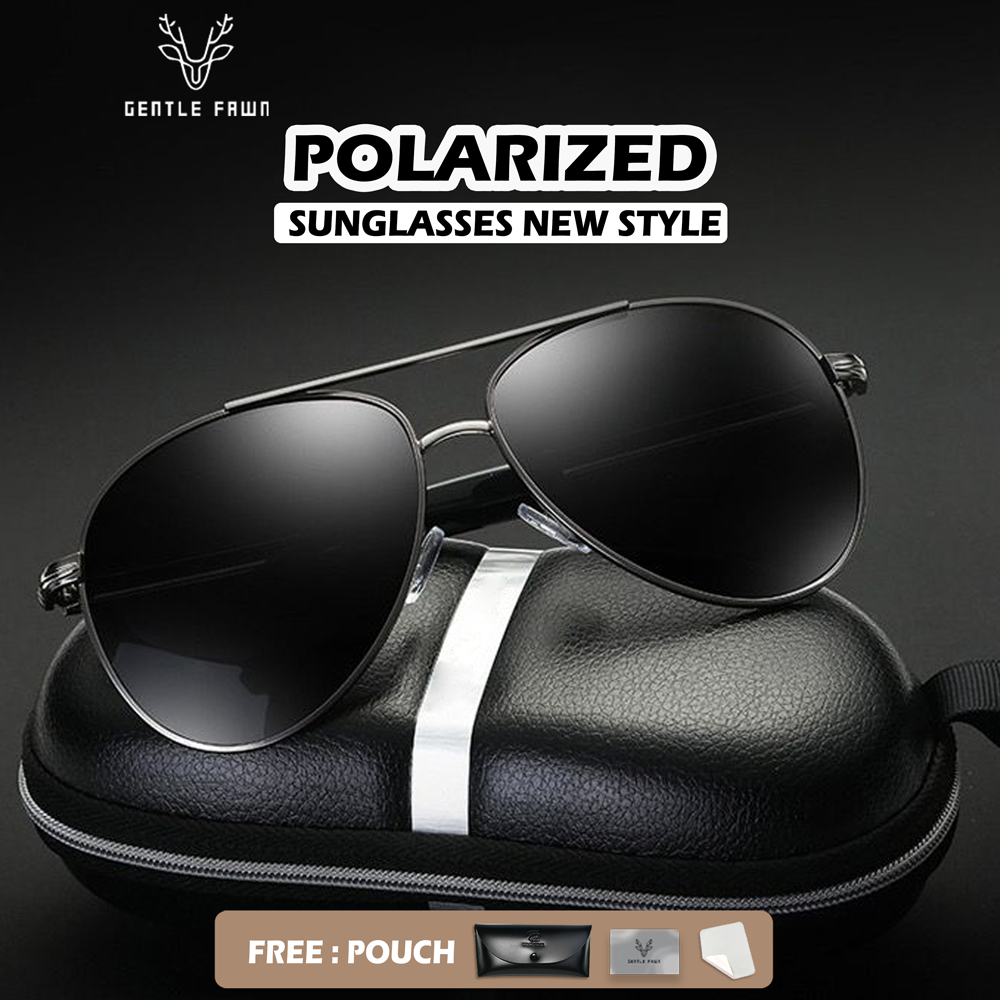 Jual Gentle Fawn Kacamata Hitam Sunglasses Polarized Anti UV 400 Anti Silau Fashion Pria ...