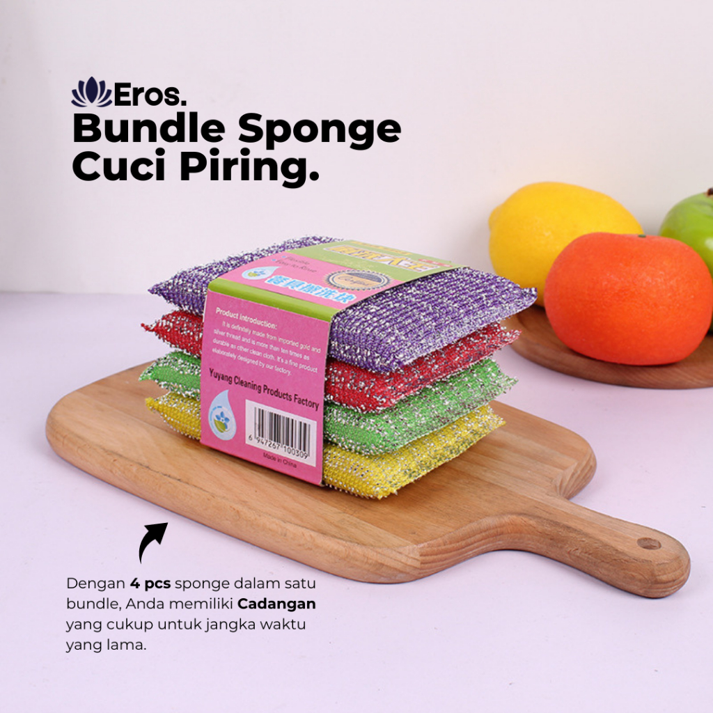 Jual Spon cuci piring Sponge Spons Gosok Diswash Scouring cleaning pad ...