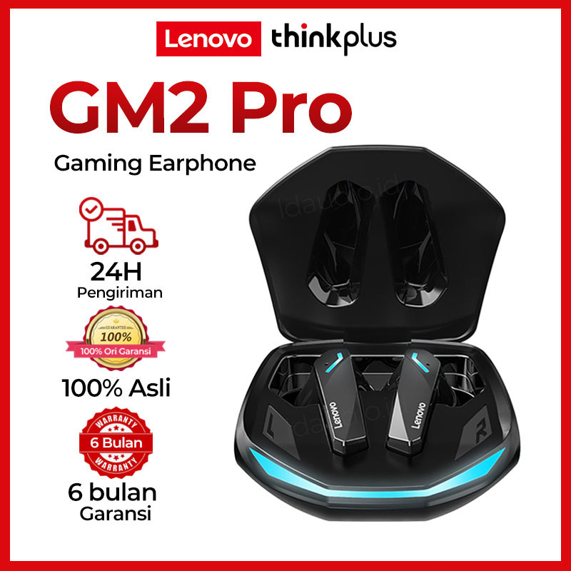 Jual Lenovo Thinkplus GM2 Pro TWS Gaming Earphone Noise-cancelling HD Memanggil Daya Tahan ...