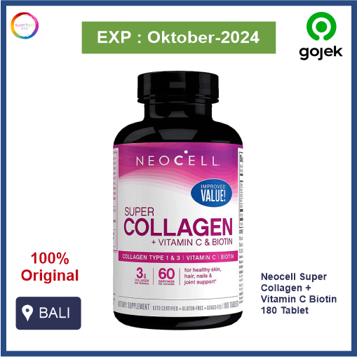 Jual NEOCELL Super Collagen Vitamin C Biotin - 180 Tablet | Shopee ...
