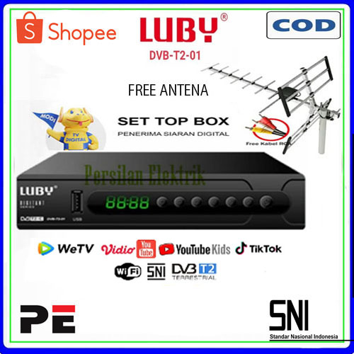 Jual Set Top Box Luby TV Digital Matrix - DVB T2 01 / Set Top Box DVB-T2 Receiver TV Digital STB ...